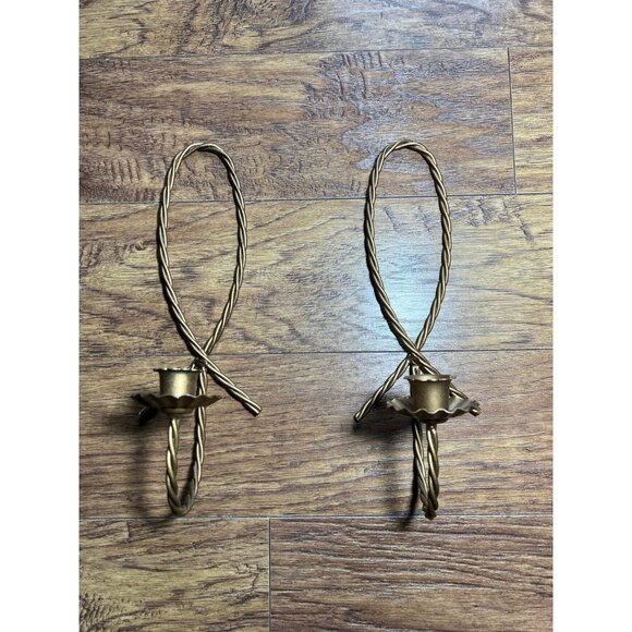 Home Interiors | Accents | Vintage Pair Home Interior Gold Metal ...